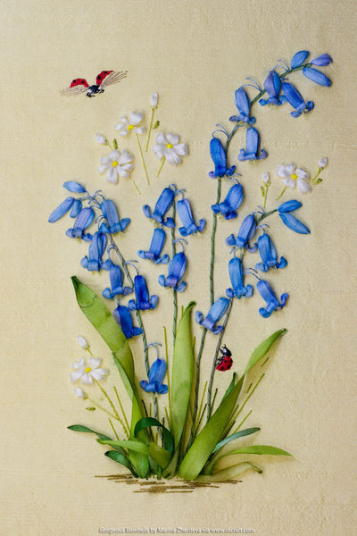 BLUEBELLS in Silk Ribbon Embroidery - A New Kit from Di van Niekerk ...