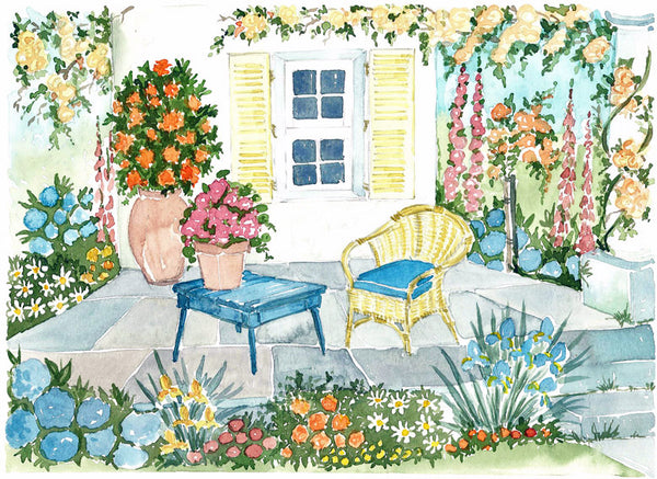 CM11 Yellow Shutters - A3 (Large) embroidery panel – Dicraft Embroidery