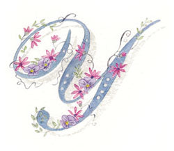 Letter Y embroidery panel ready to embroider – Dicraft Embroidery